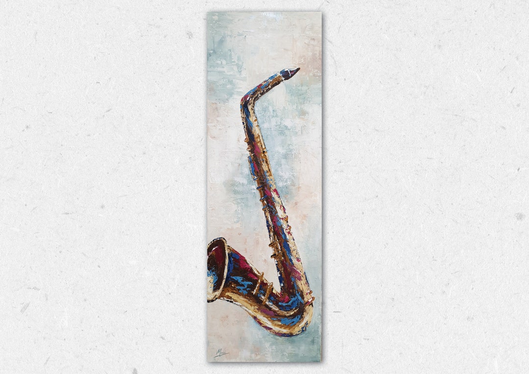 Original Saxophone Oil Painting - Etsy