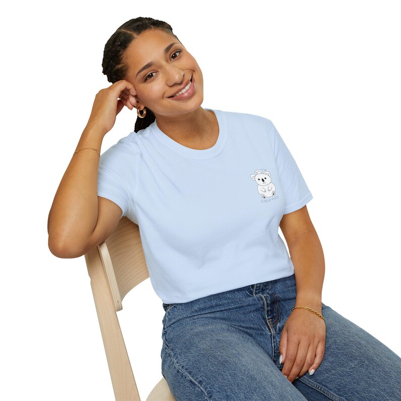 Koala-fied Pocket T Shirt - Hand Drawn Tee With Animal Pun - Etsy UK
