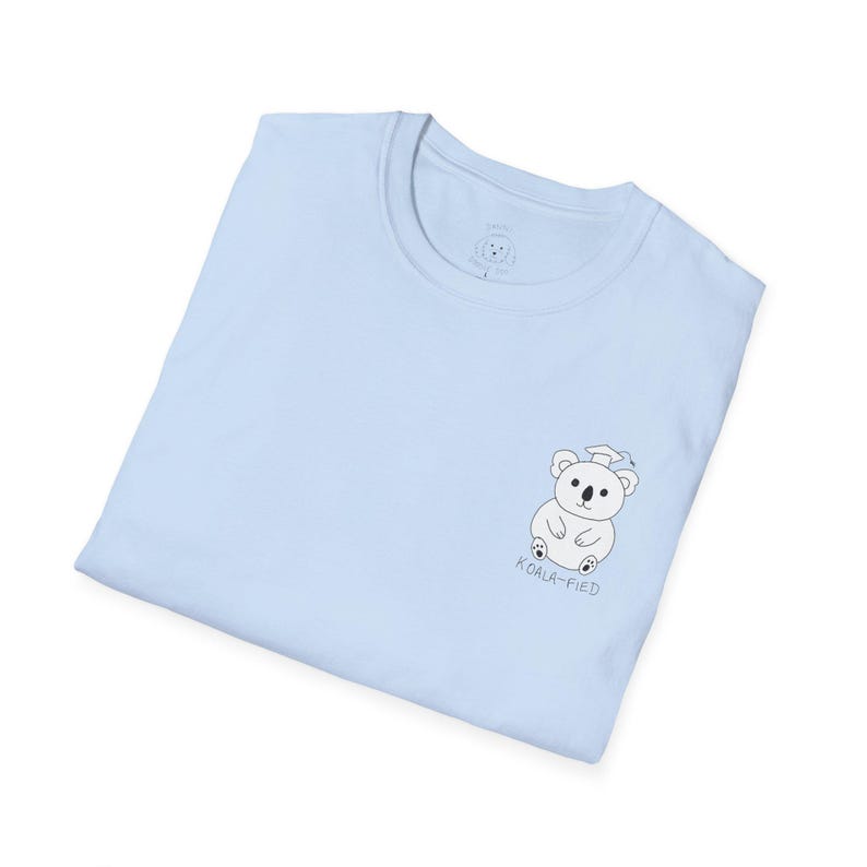 Koala-fied Pocket T Shirt - Hand Drawn Tee With Animal Pun - Etsy UK