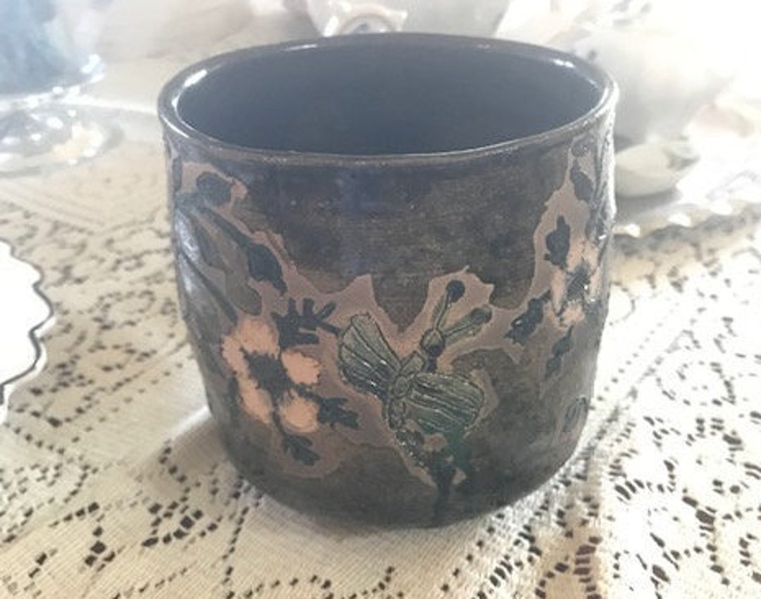 Vintage Butterfly Pottery Planter, Pots & Planters, Handmade Pottery - Etsy