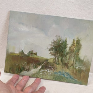 Small Oil Painting Oil Painting Original. Summer Road Painting ...