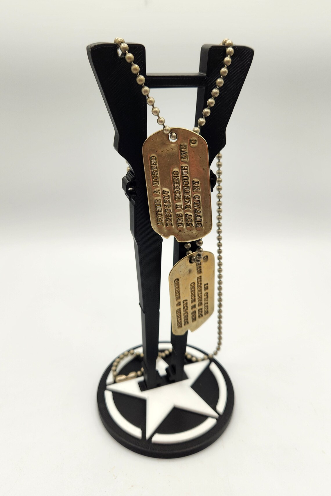 US Army Dog Tag Display Stand X1 - Etsy