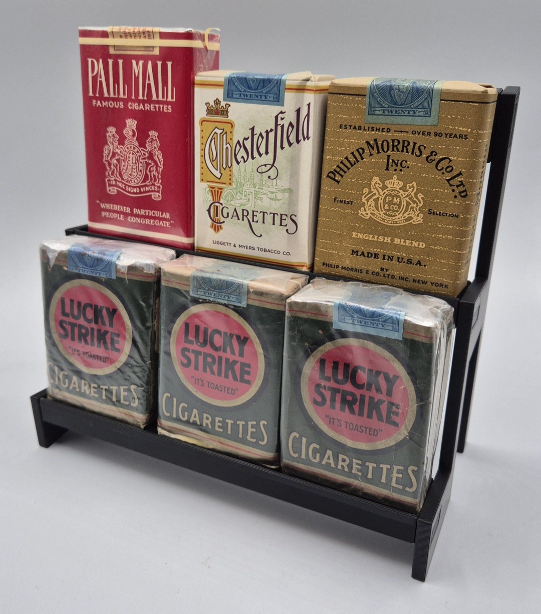 Vintage Cigarette Packet Display Stand - Etsy