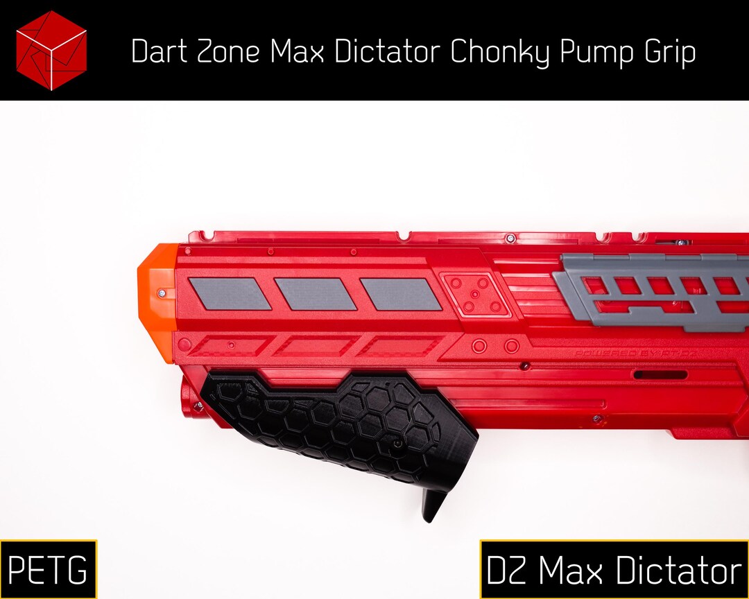 Chonky Pump Grip (PETG) for Dart Zone Max Dictator - Etsy