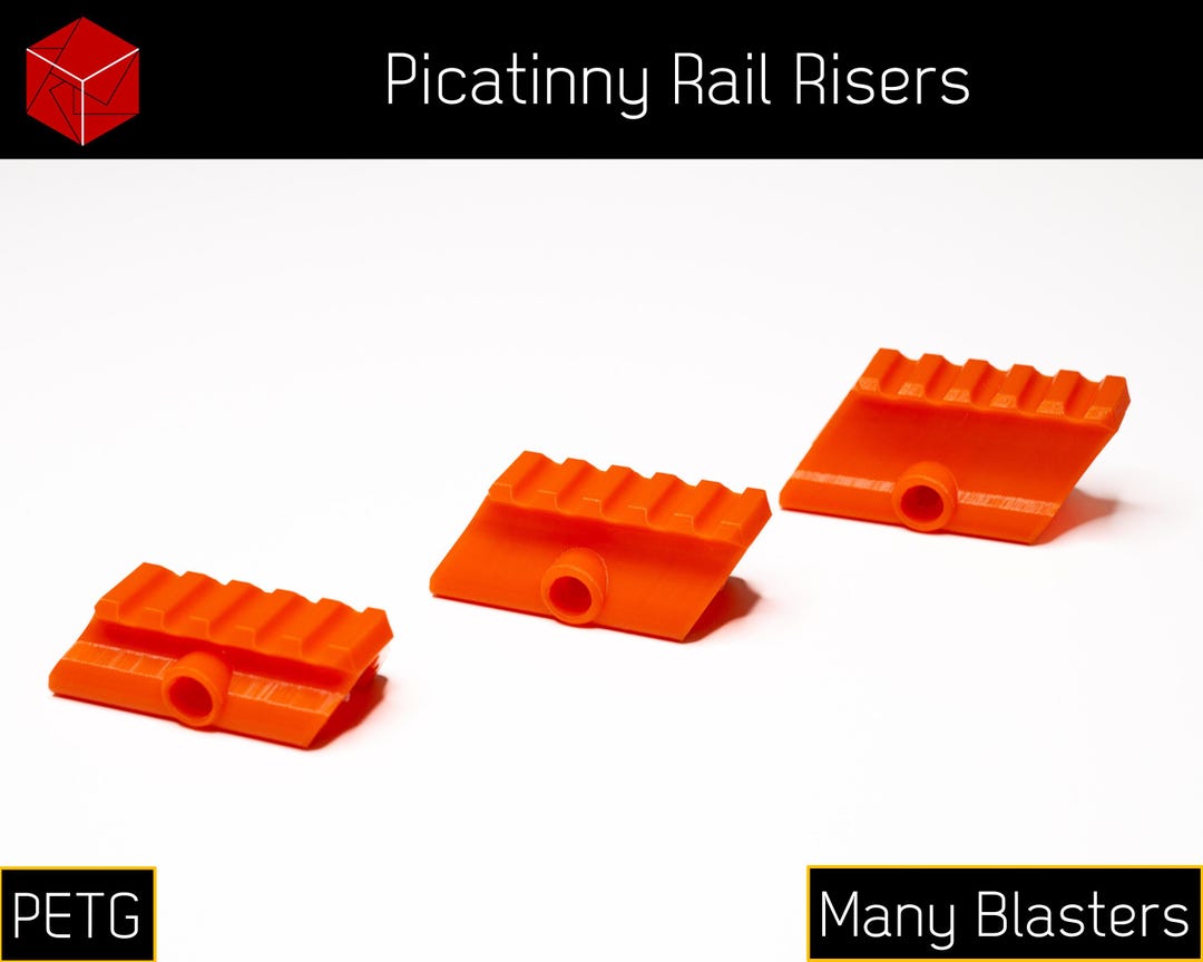 Toy Blaster Picatinny Attachment Rail Risers (PETG) - Etsy