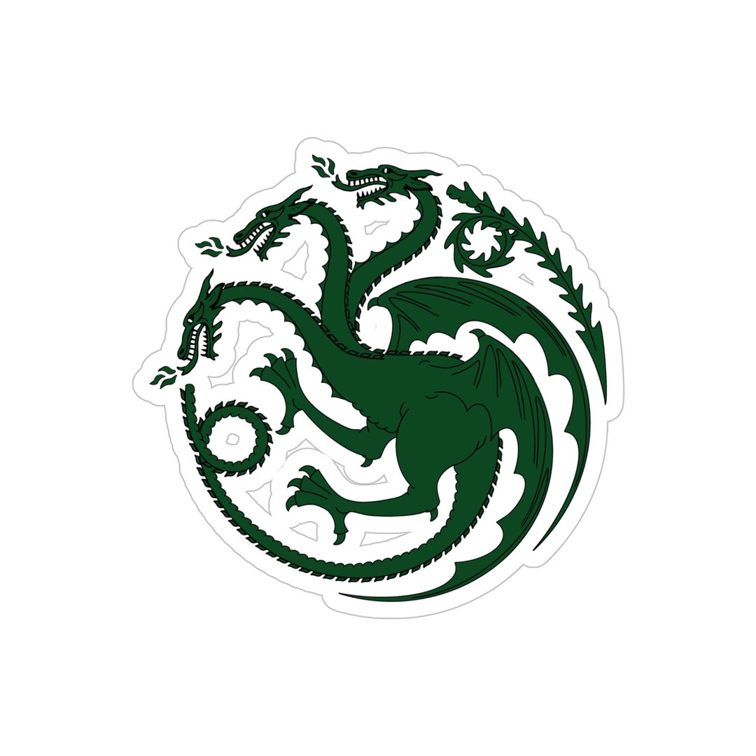 Green Dragon Sticker - Etsy