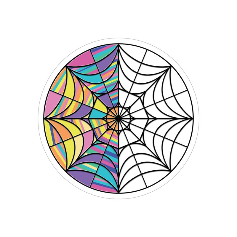 Wednesday Stained Glass Window - Etsy