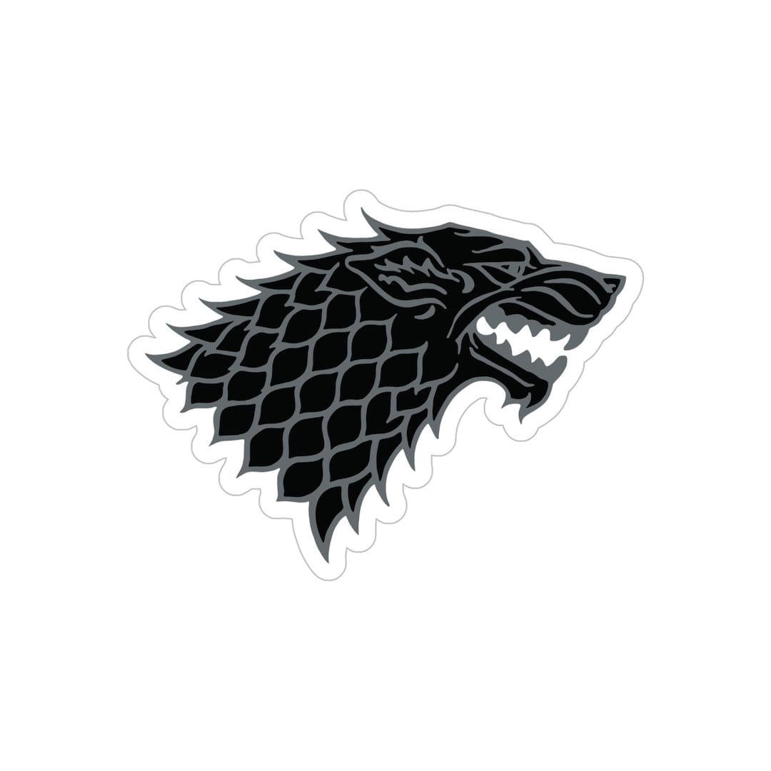 Black Wolf Sticker - Etsy