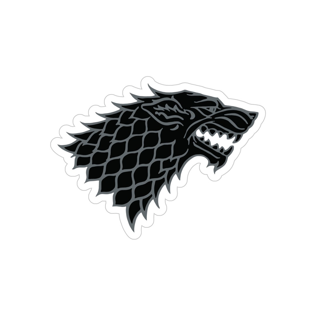 Black Wolf Sticker - Etsy