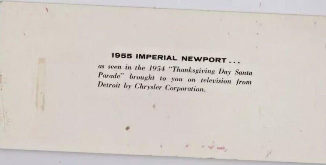 1955 Chrysler Plymouth Advertising Cards the Forward Look 1954 Lot of 3 ...