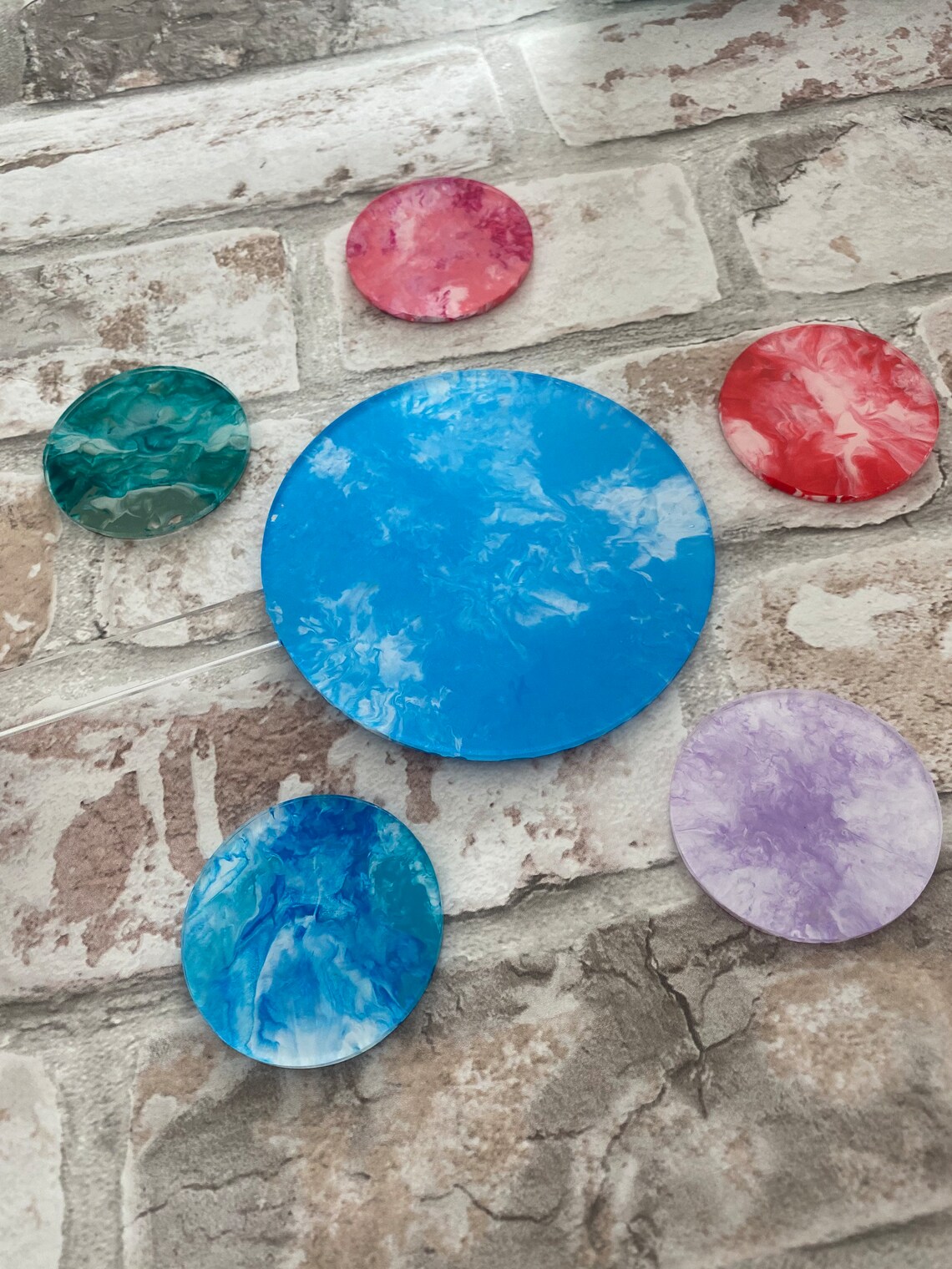 Cake Topper Marble Happy Birthday Acrylic Cake - Etsy