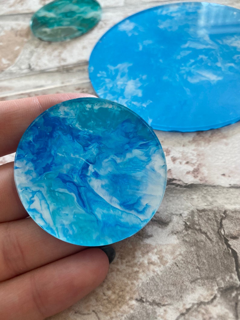 Cake Topper Marble Happy Birthday Acrylic Cake Decoration Personalised ...