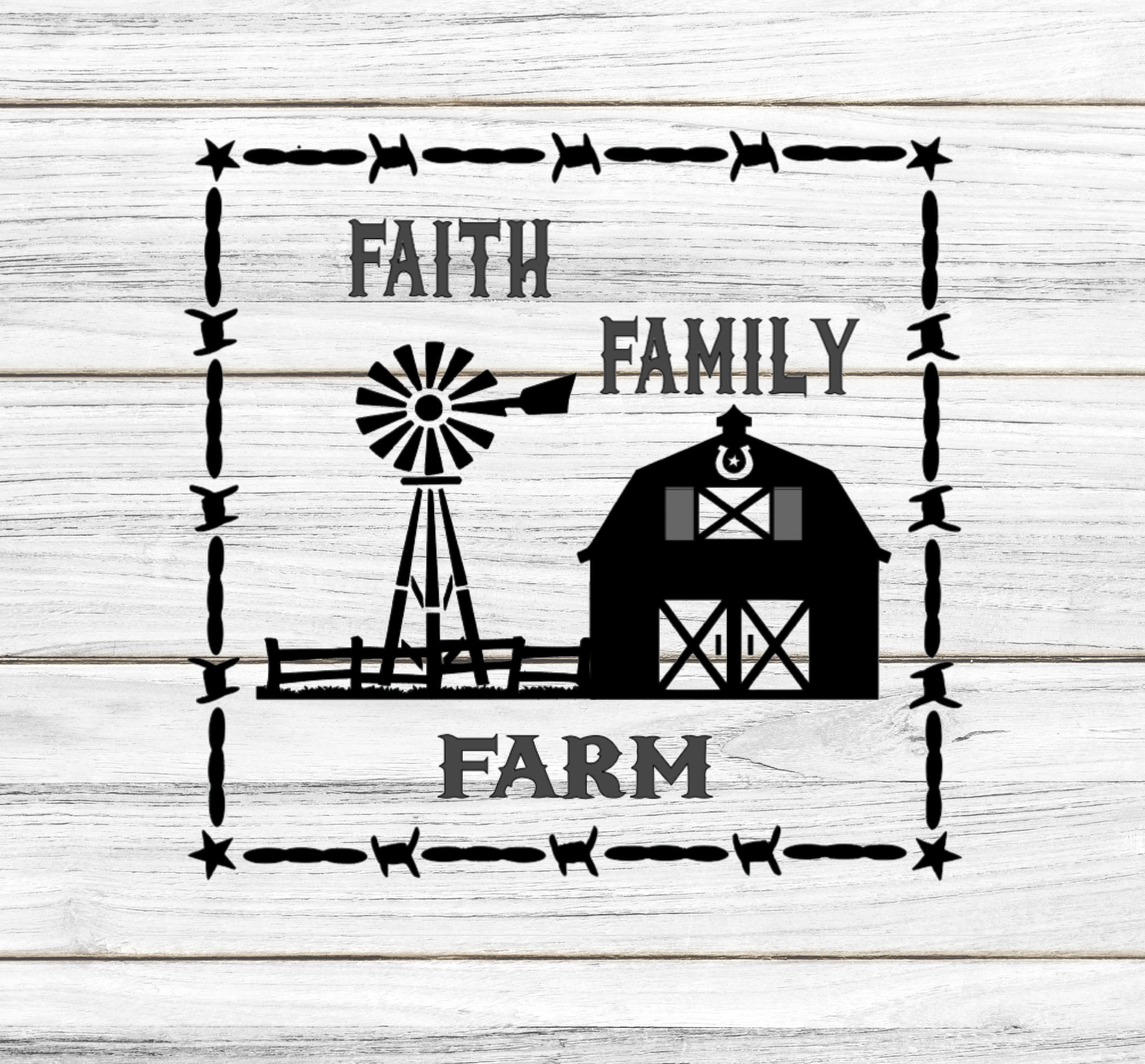 Faith Family Farm SVG/ Digital File Bundle - Etsy Hong Kong