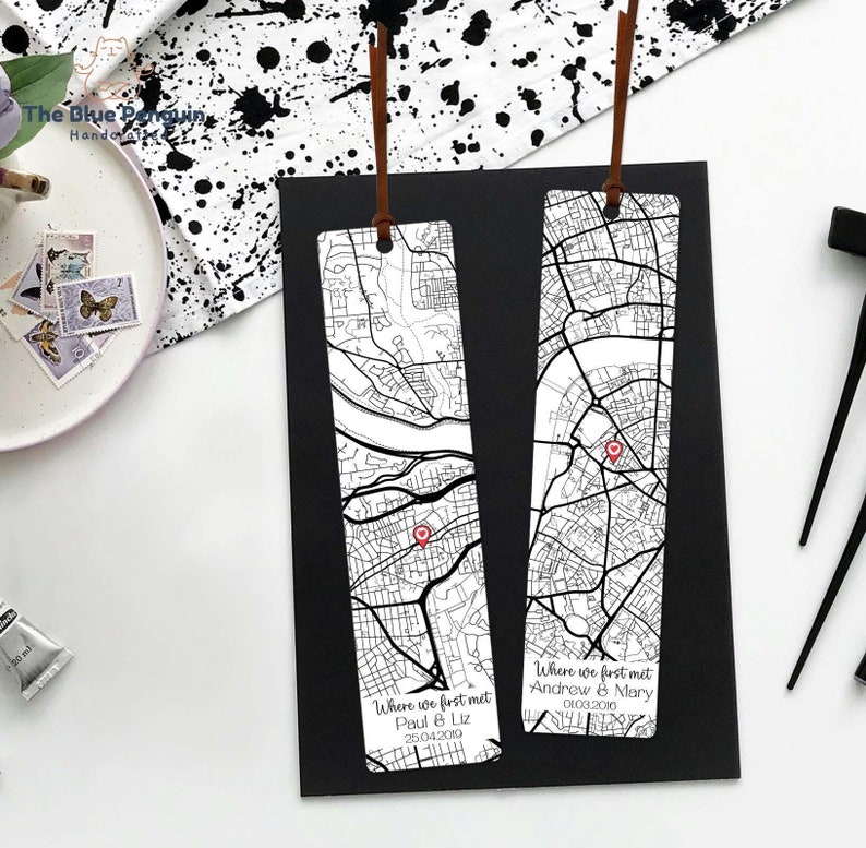Special Location Map Personalised Where We First Met Custom Map Gift ...