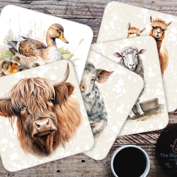 Animal Coaster - Etsy