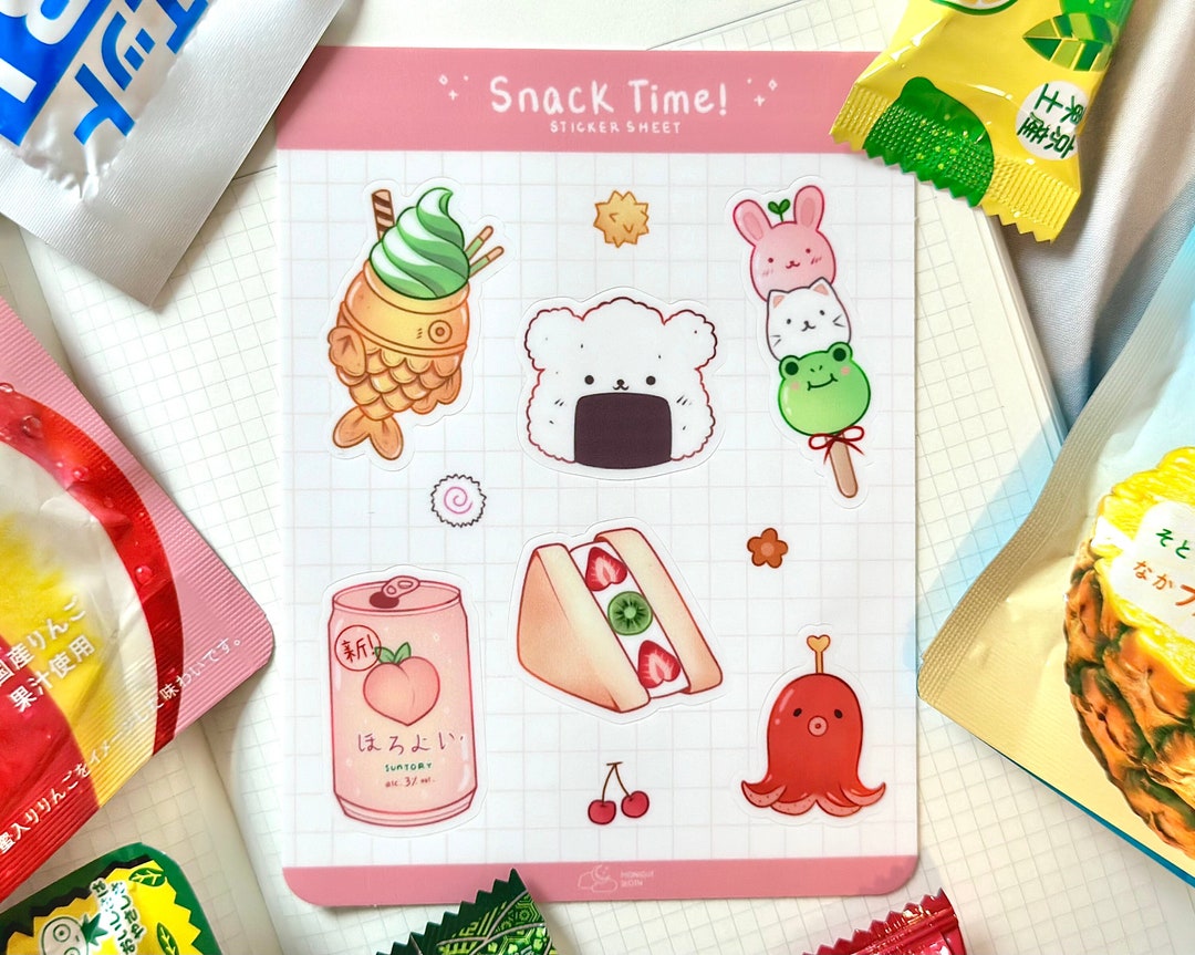 Asian Snacks Stickers | Cute Vinyl Decals | Journaling | Waterproof ...