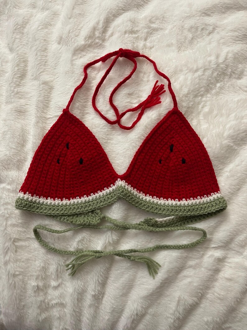 Watermelon Crochet Top - Etsy