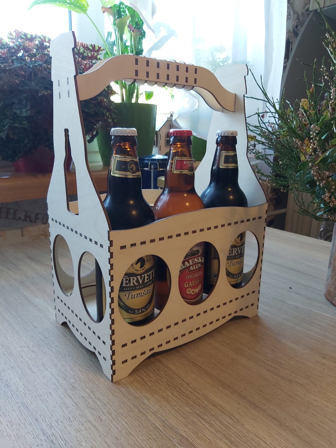 6 Pack Beer Caddy Digital File Templet Svgcdrdxf Laser Cut | Etsy