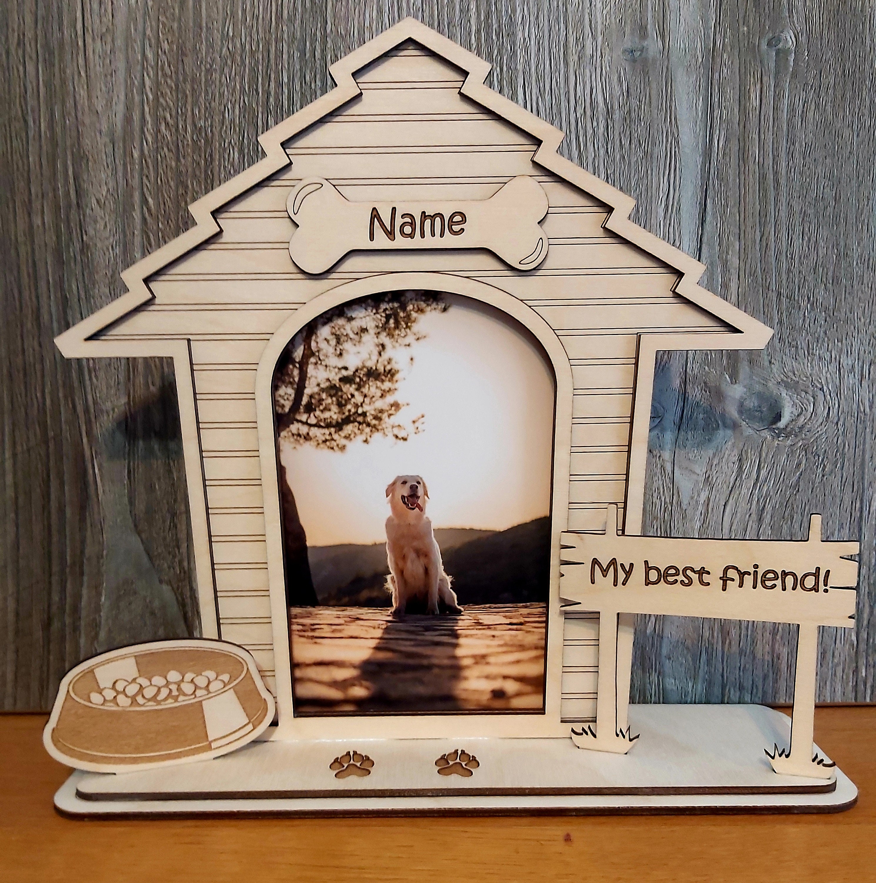 Dog House Photo Frame - Svg-cdr-pdf-dxf - Laser Cut Files .3mm Material ...