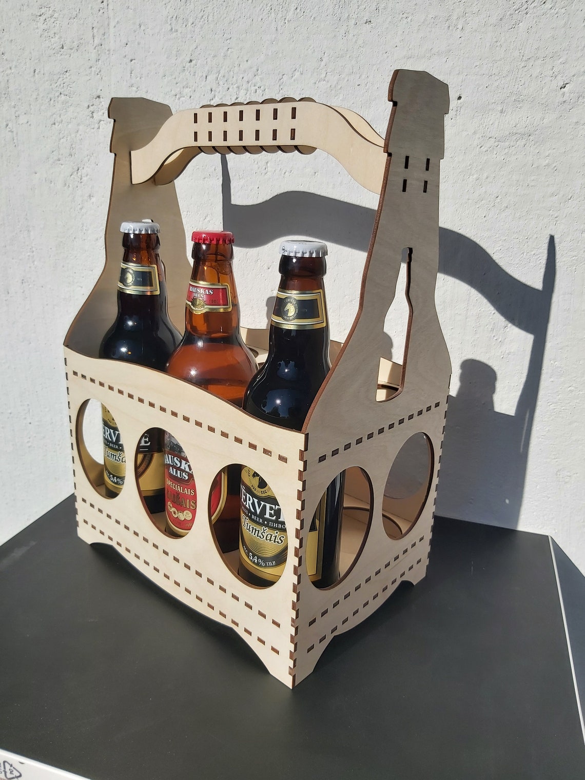 6 Pack Beer Caddy Digital File Templet Svgcdrdxf Laser Cut | Etsy