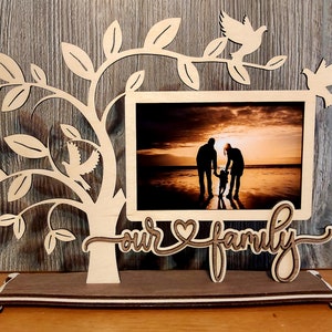 Family Photo Frame, Laser Redy File, Svg, Dxf, Cdr, Pdf. 3mm Material ...