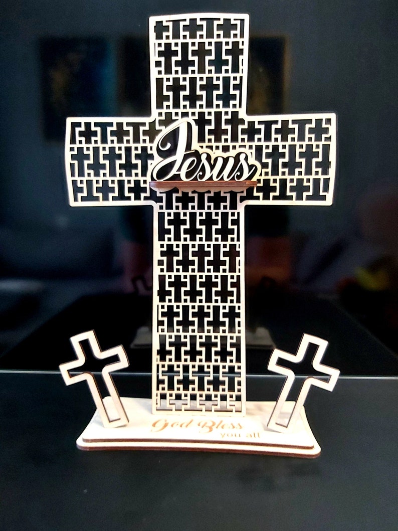 Religious Cross Jesus Cross Svg-cdr-dxf-pdf Laser Cut File. - Etsy