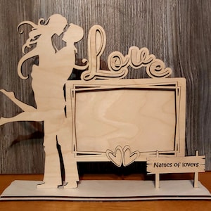 Love, Photo Frame Digital File, Valentine's Day Photo Frame Dxf, Svg ...