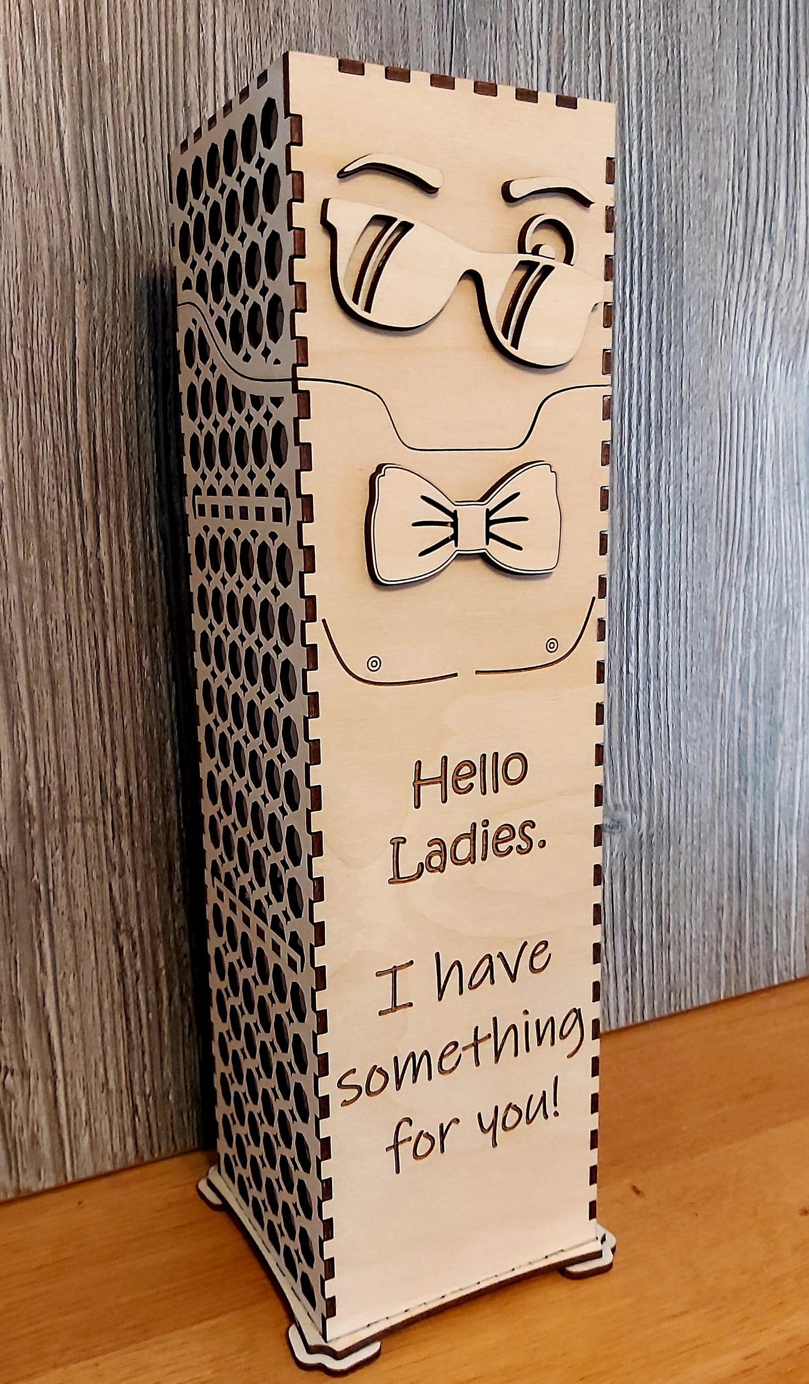 Hello Ladies Wine Box 3mm Box Wine Box Digital File - Etsy