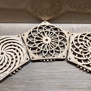 Mechanical, Cup and Glass Coaster, Laser File 3mm & 4mm, Svg Cdr Dxf ...