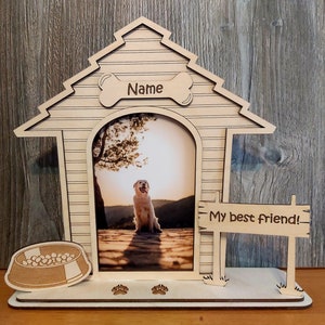 Dog House Photo Frame - Svg-cdr-pdf-dxf - Laser Cut Files .3mm Material ...