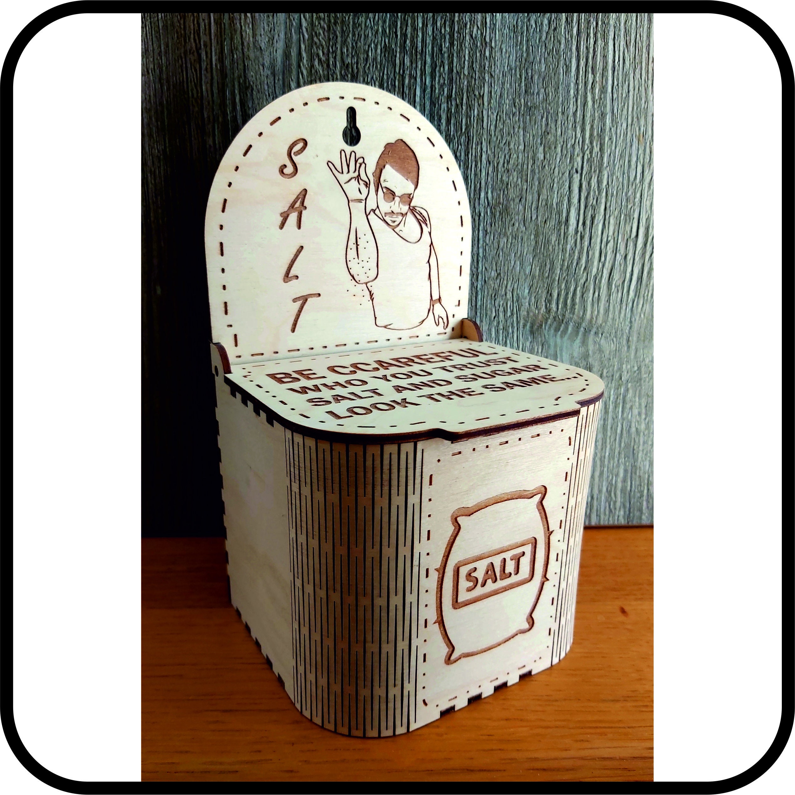 Salt Box Laser Cutting File Cdr Svg Dxf. - Etsy