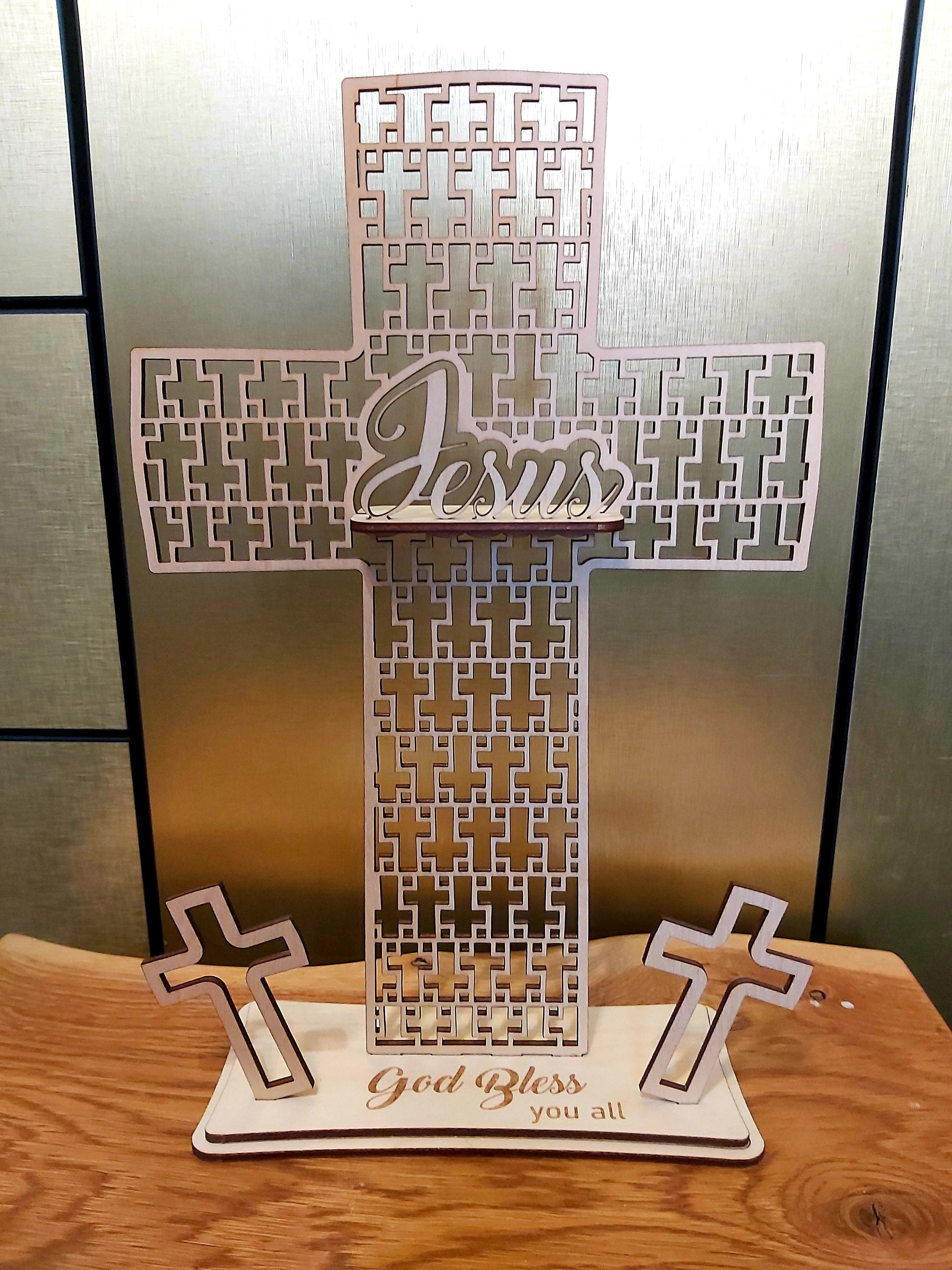 Religious Cross Jesus Cross Svg-cdr-dxf-pdf Laser Cut File. - Etsy