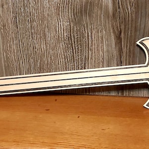 Simple Sword, 5 Layers, Laser Ready File, Svg Dxf Cdr Pdf - Etsy