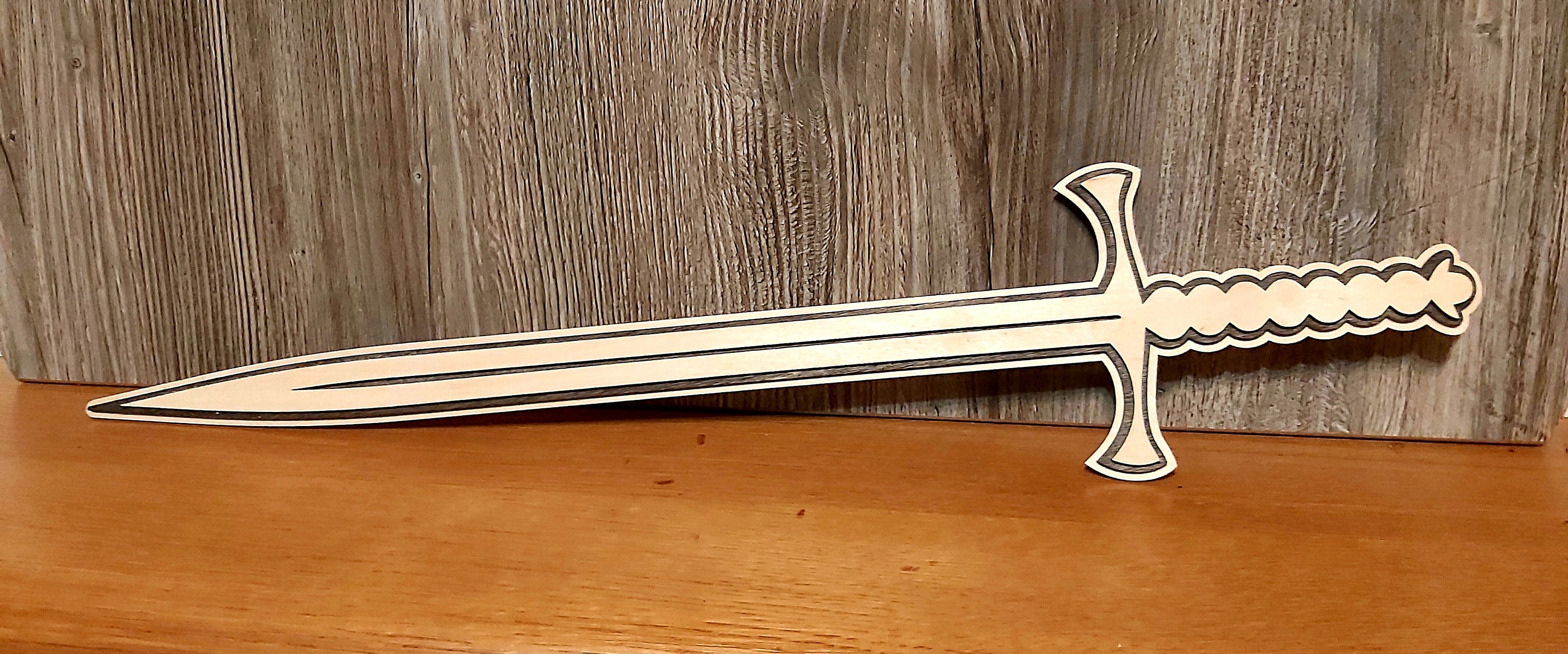 Simple Sword, 5 Layers, Laser Ready File, Svg Dxf Cdr Pdf - Etsy