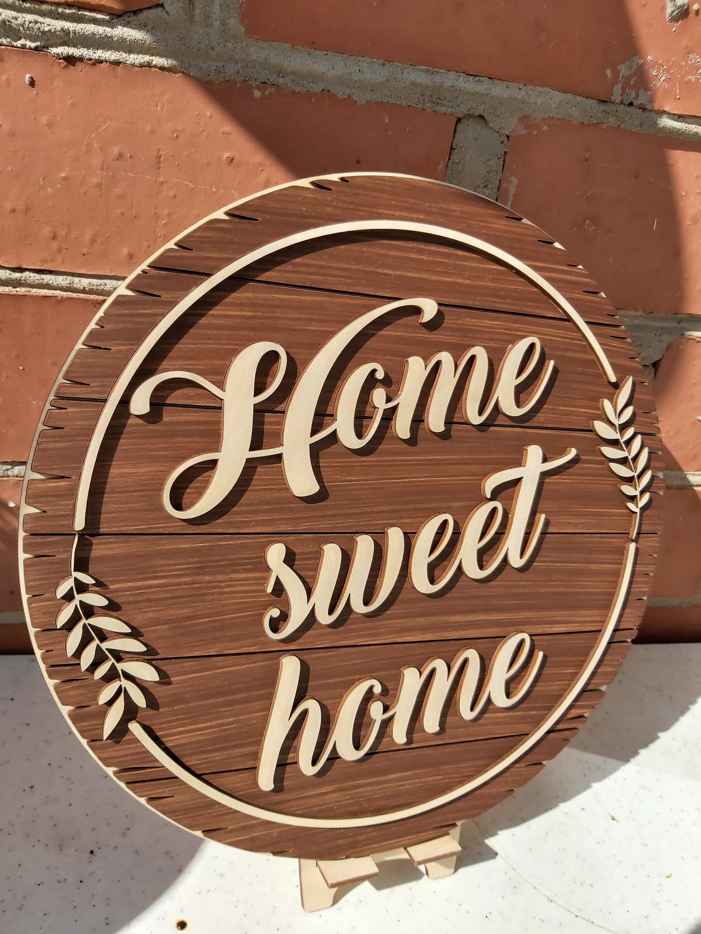 Home Sweet Home Laser Cut File. Glowforge Laser Ready SVG Cut - Etsy