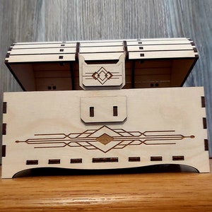 Little Treasure Box, Laser Cut File, Treasure Chest, for a 3mm & 4mm Material, Laser Cut Files ...