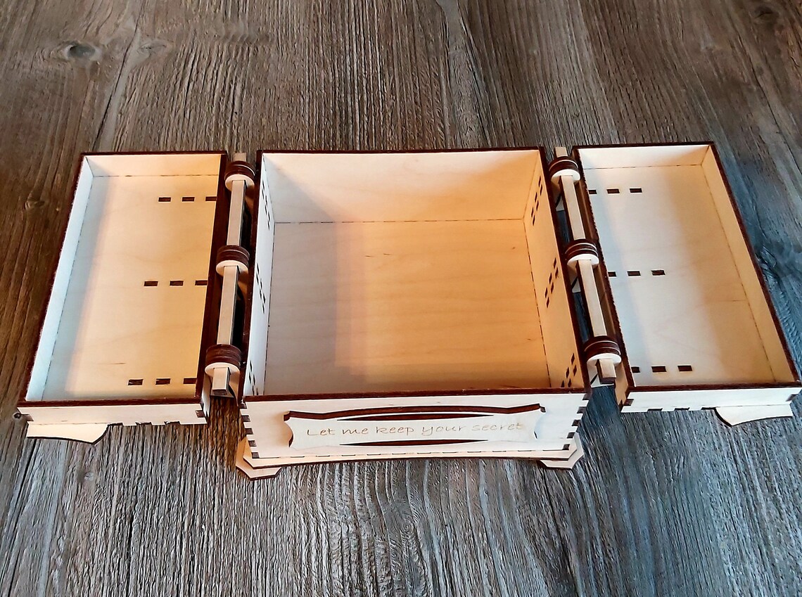 Box of Secrets Let This Box Keep Your Litlle Secrets. Dxf | Etsy