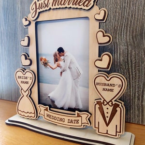 Valentine, Wedding Photo Frame, Laser Redy File, Svg, Dxf, Cdr, Pdf ...