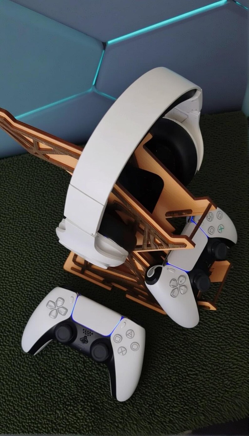 Controller & Headphone Stand Laser Cut File (svg, Cdr, Dxf, Pdf) - Etsy