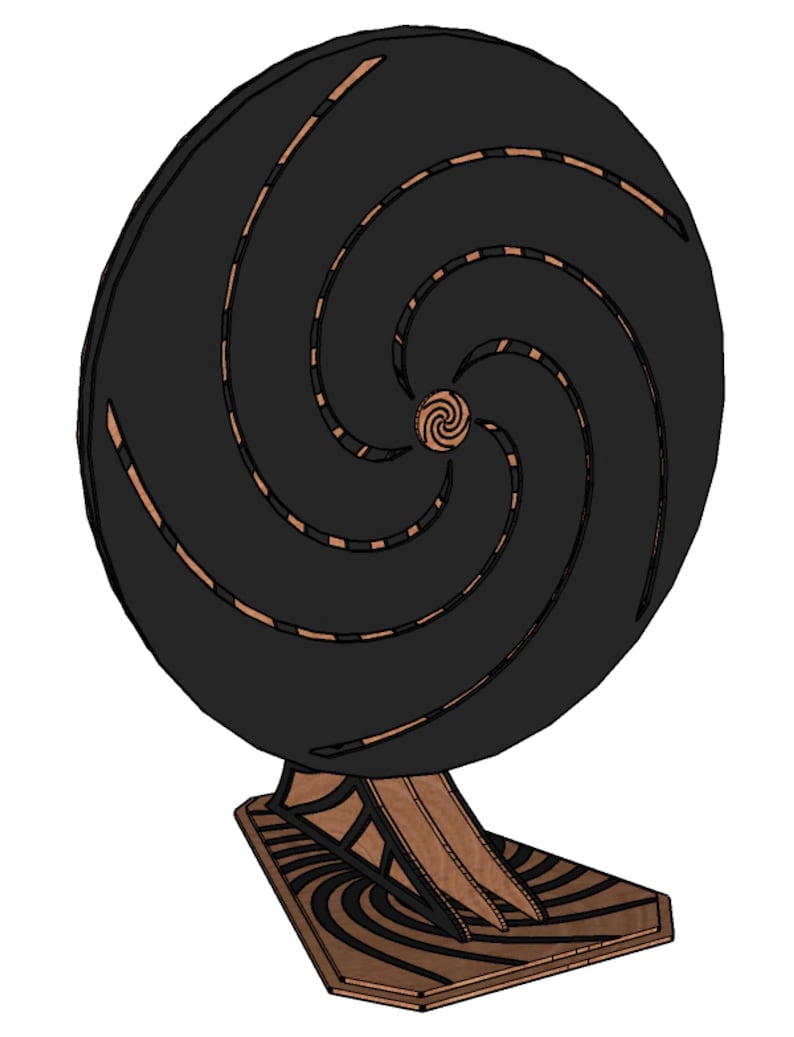 Visual Illusion Wheel. Kinetic Spinner. Laser File for 3mm Material ...
