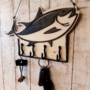 Fishing Key Holder Laser Cut, Svg Dxf Cdr Pdf Files. - Etsy
