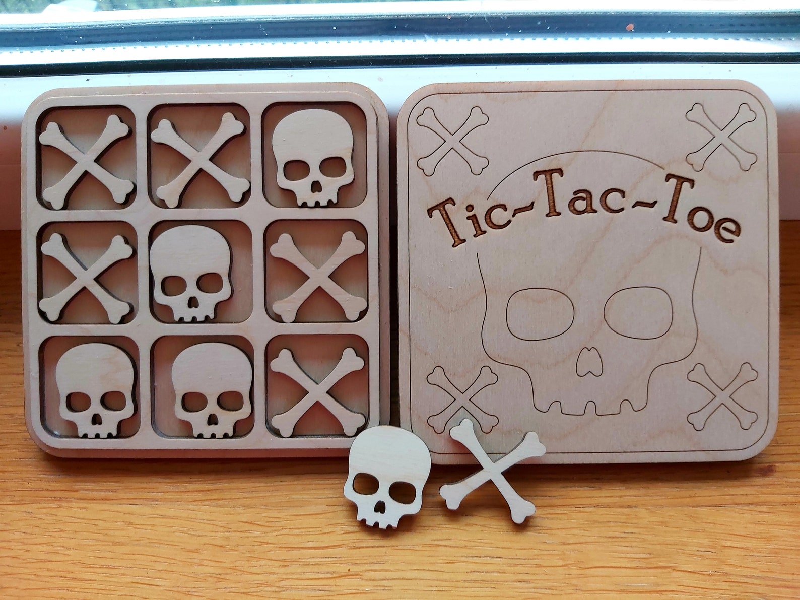 Halloween Tic Tac Toe Laser Cut File Svg Cdr Dxf Pdf - Etsy