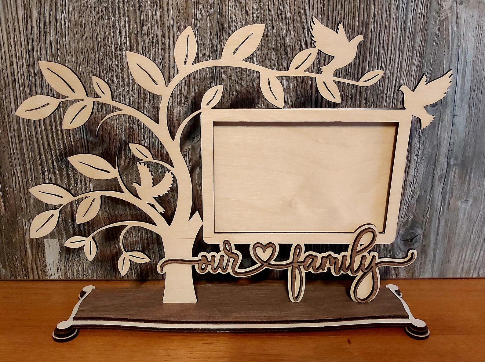 Family Photo Frame Laser Redy File Svg Dxf Cdr Pdf. 3mm - Etsy