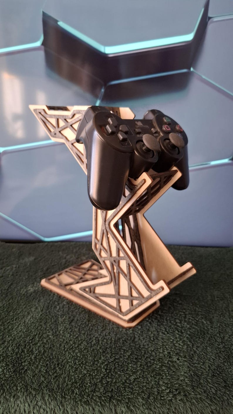 Controller & Headphone Stand Laser Cut File (svg, Cdr, Dxf, Pdf) - Etsy