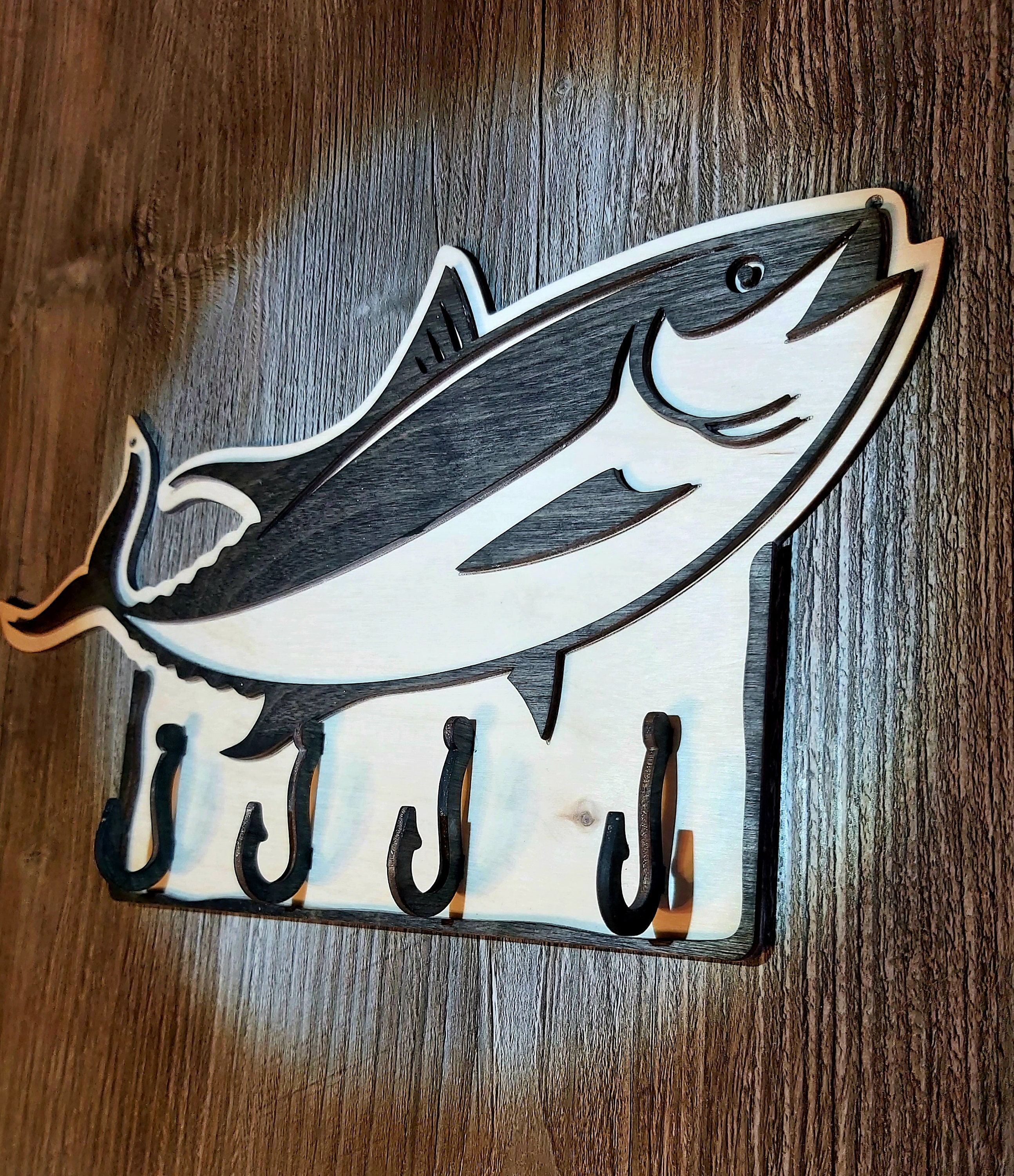 Fishing Key Holder Laser Cut, Svg Dxf Cdr Pdf Files. - Etsy