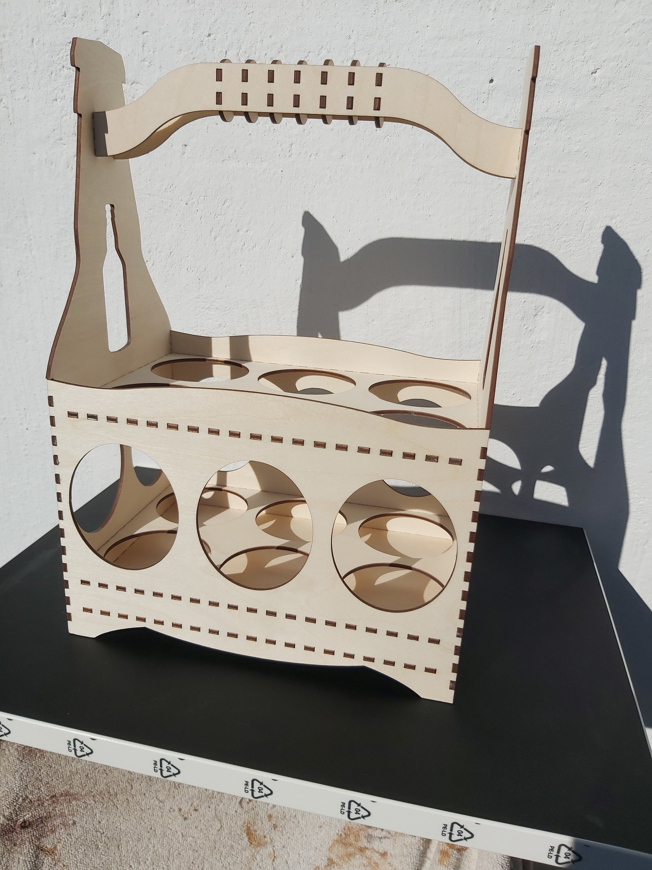 6 Pack Beer Caddy Digital File Templet Svgcdrdxf Laser Cut - Etsy