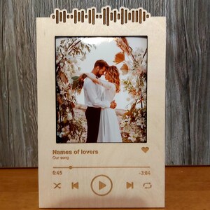 Photo Frame in Music Player Style, Laser File for 3mm&4mm Material, Svg ...