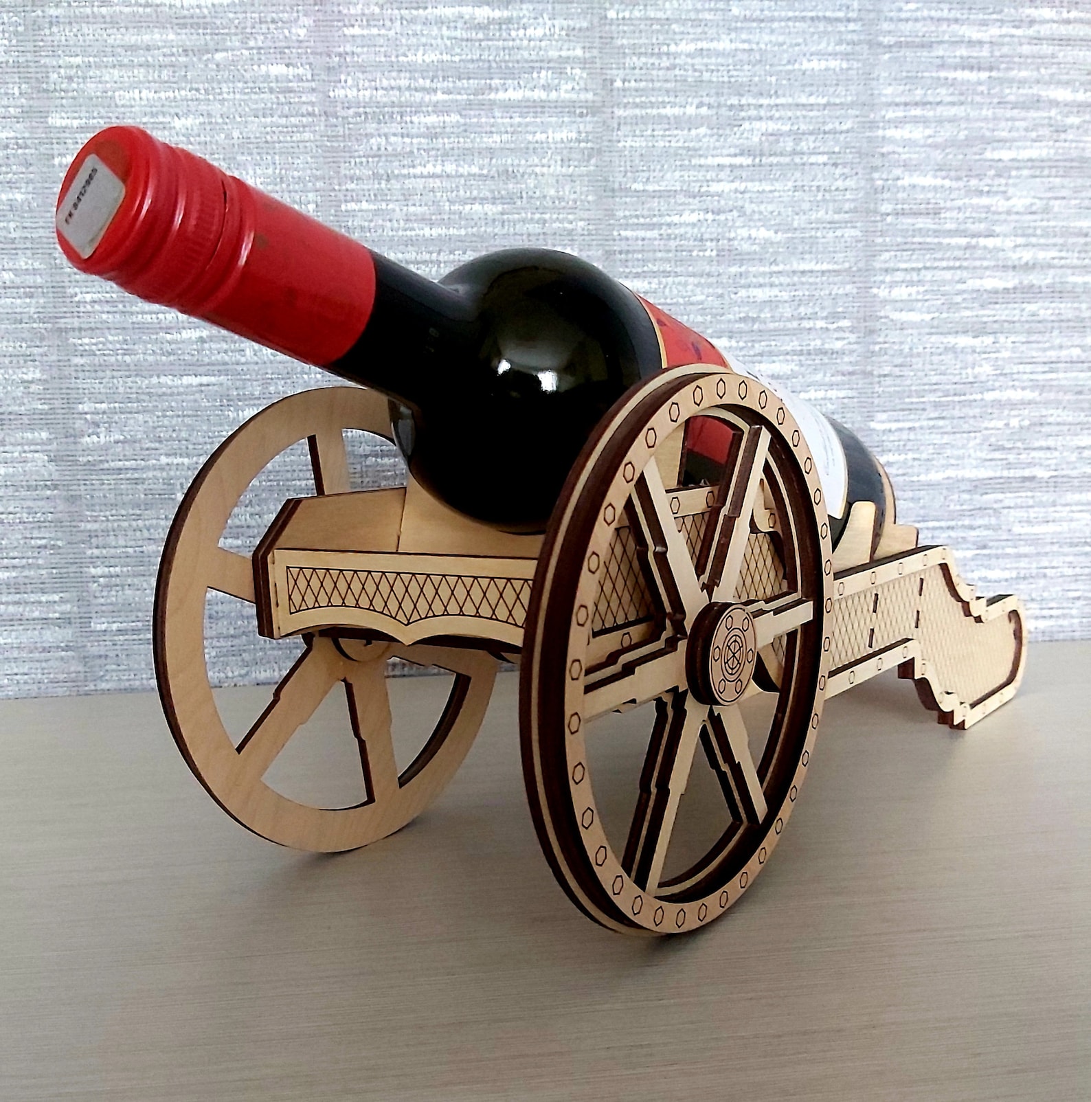Cannon Wine Holder Laser Redy File Svg Dxf Cdr Pdf 3mm - Etsy