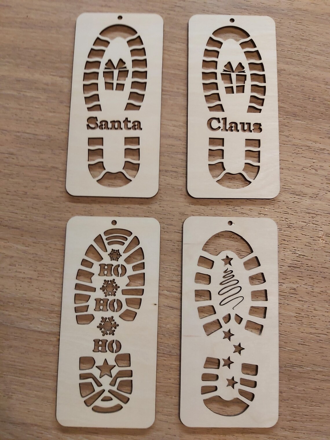 Santa Footprint Svg Dxf Cdr Christmas Footsteps Elf Shoes | Etsy