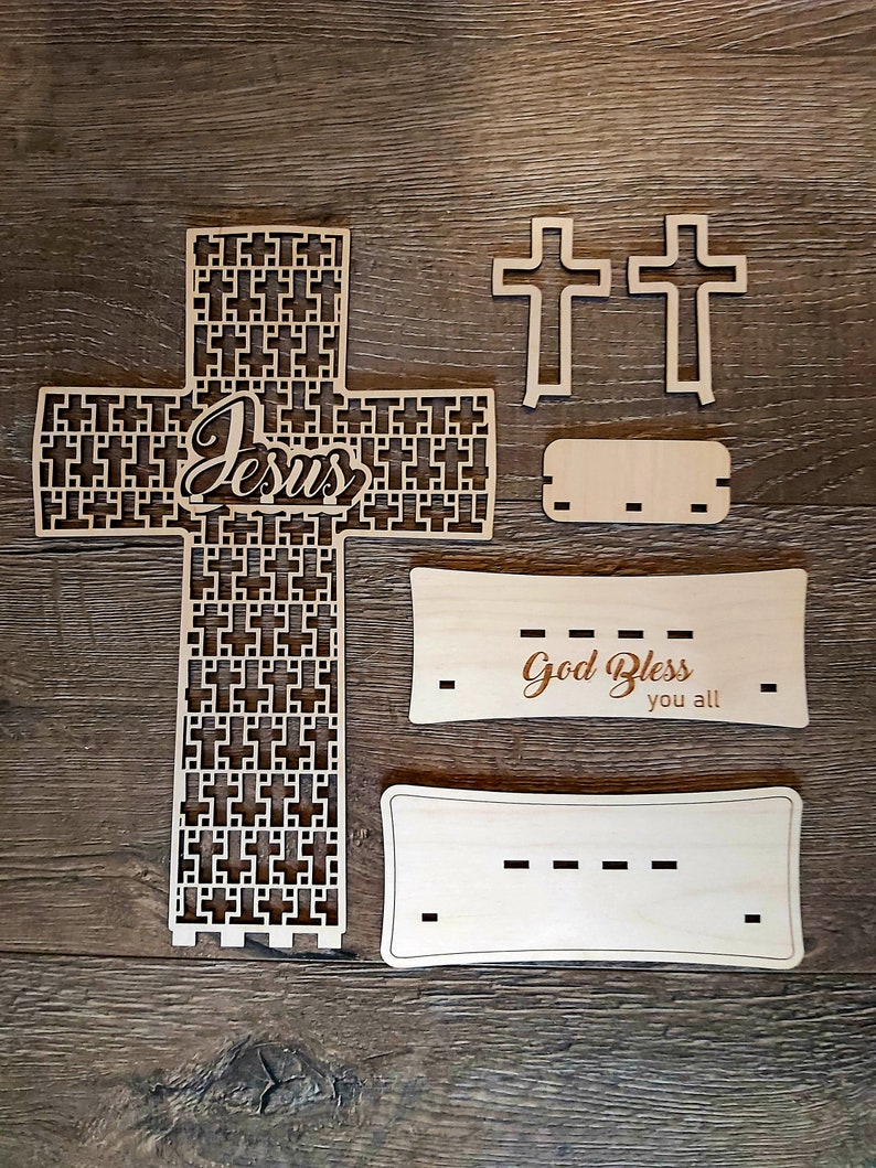 Religious Cross Jesus Cross Svg-cdr-dxf-pdf Laser Cut File. - Etsy